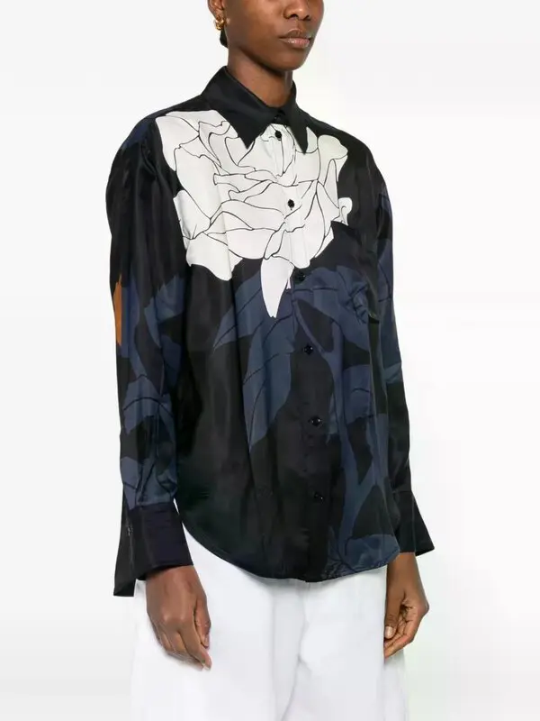 Victoria Beckham Floral Print Shirt
