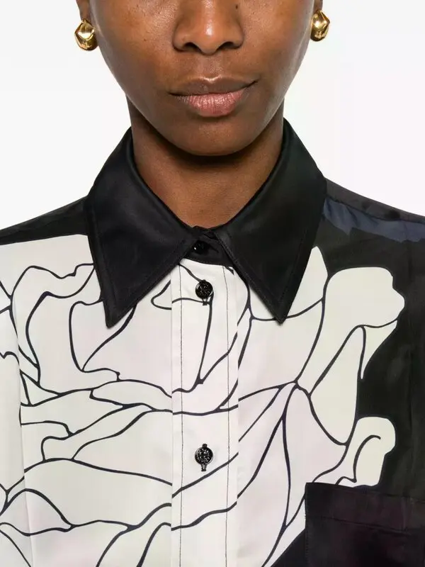 Victoria Beckham Floral Print Shirt