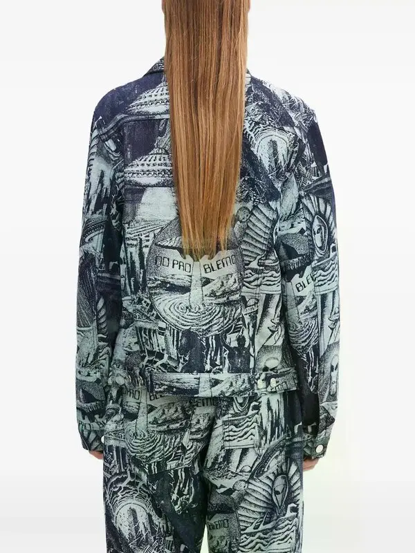 Aries Graphic Pattern Shirt Jacket