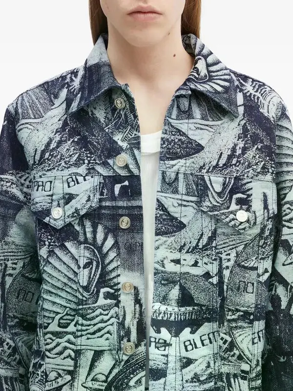 Aries Graphic Pattern Shirt Jacket