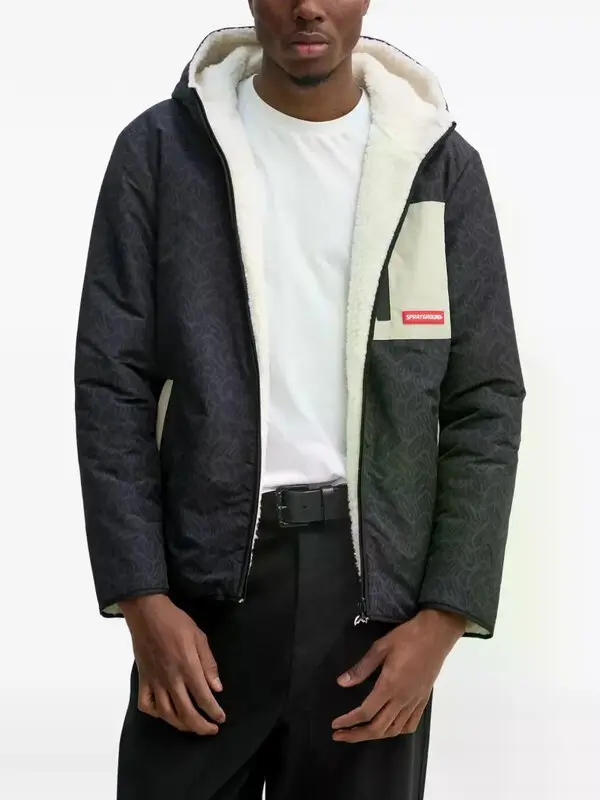 SPRAYGROUND Reversible Hooded Jacket With Shark Motif