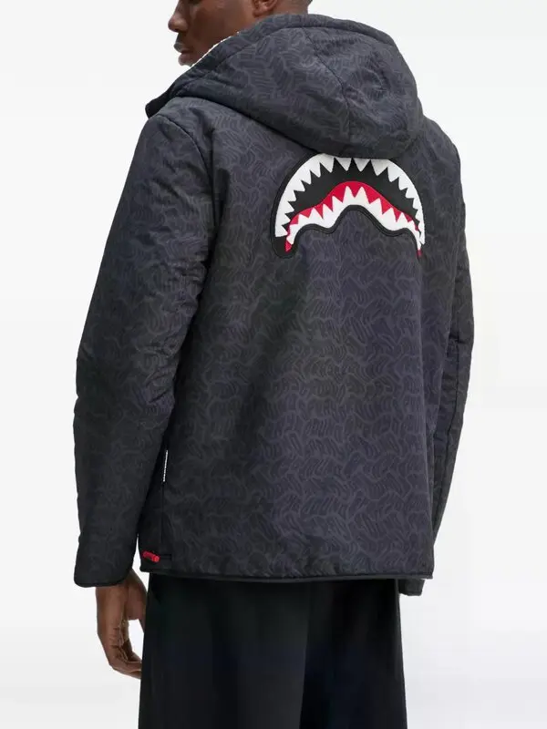 SPRAYGROUND Reversible Hooded Jacket With Shark Motif