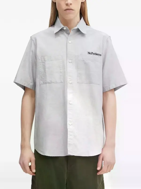 Aries Logo-embroidered Shirt