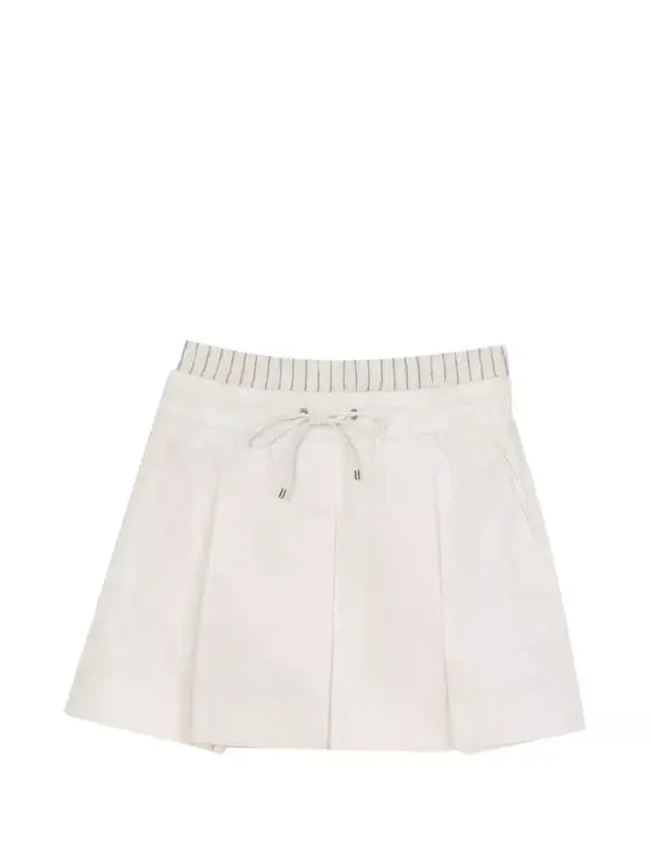 3.1 Phillip Lim Drawstring Detail Mini Skirt - Neutrals