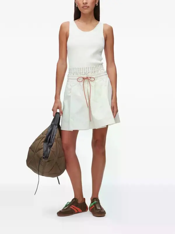 3.1 Phillip Lim Drawstring Detail Mini Skirt - Neutrals