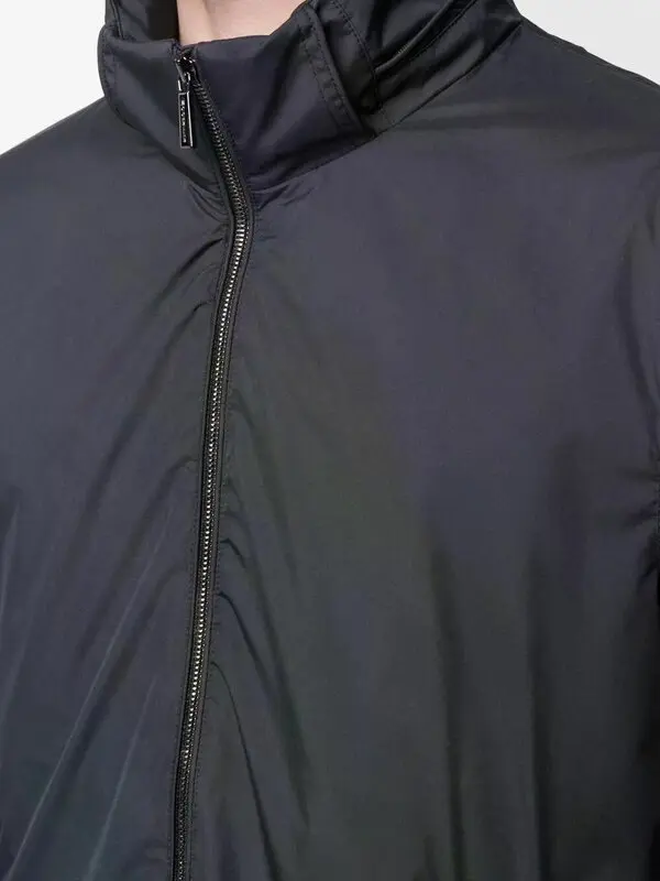 MOORER Hooded Zip-front Jacket