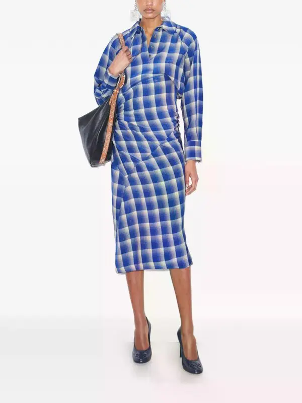 Tory Burch Plaid Shirtdress