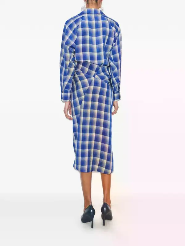 Tory Burch Plaid Shirtdress
