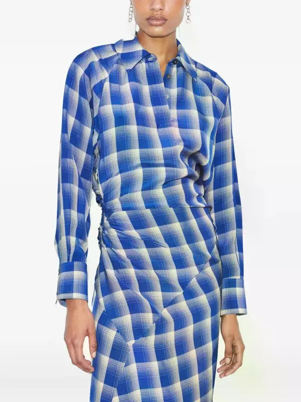 Tory Burch Plaid Shirtdress