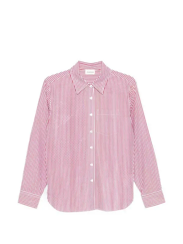 P.a.r.o.s.h Striped Embellished Shirt - Red
