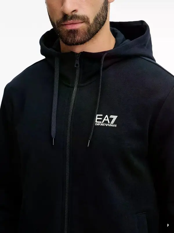 EA7 Logo-print Hoodie