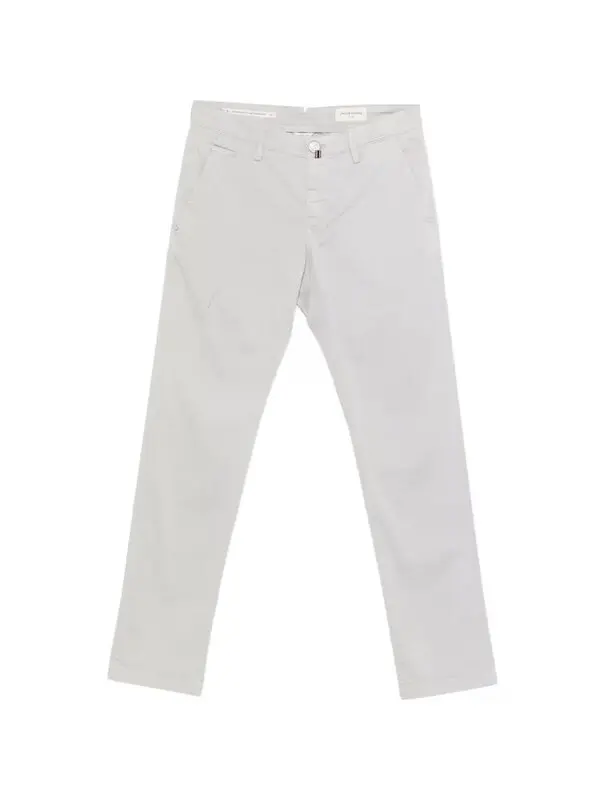 Jacob Cohen Logo-patch Trousers - Grey