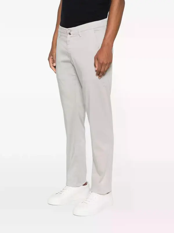Jacob Cohen Logo-patch Trousers - Grey