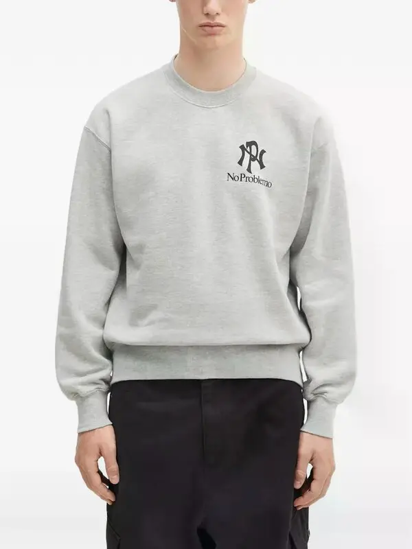 Aries Logo-print Sweatshirt - Grey