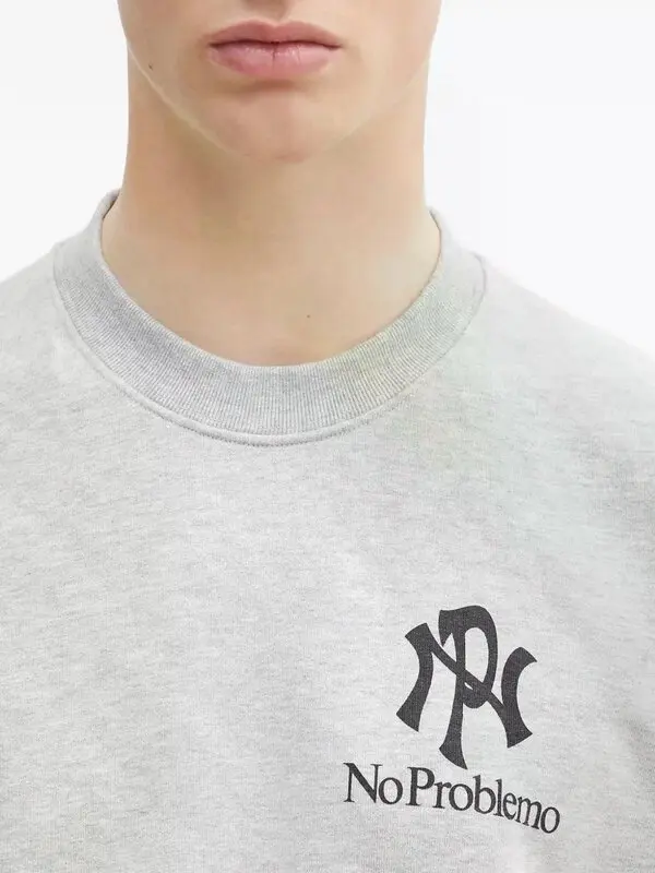 Aries Logo-print Sweatshirt - Grey