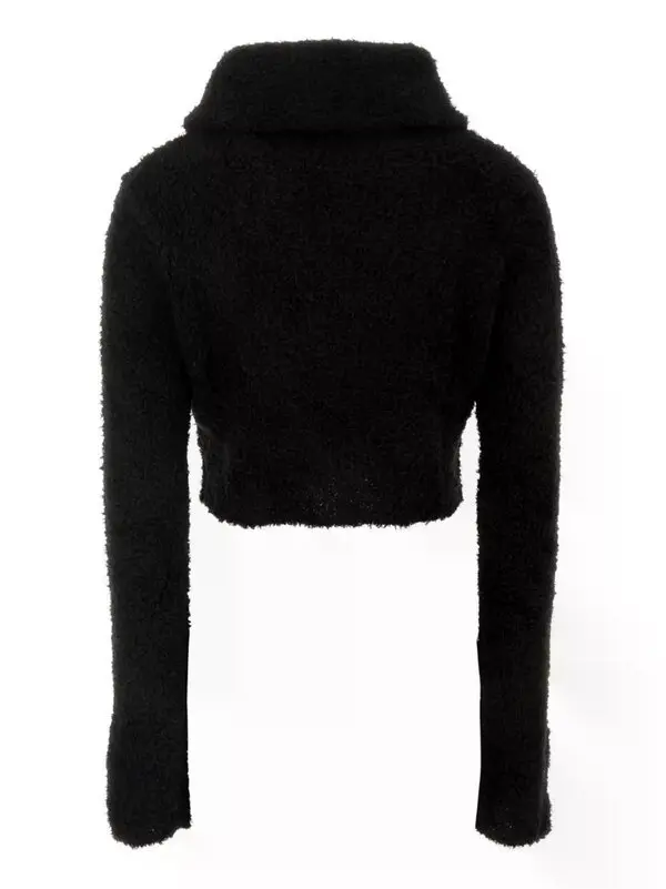 Saint Laurent Brushed Finish Cropped Jumper