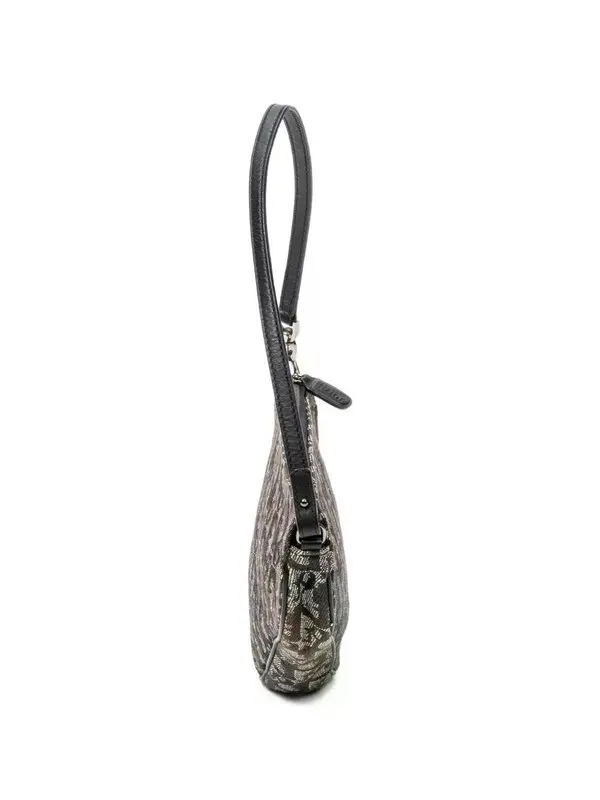 Dior Patterned Shoulder Bag - Black