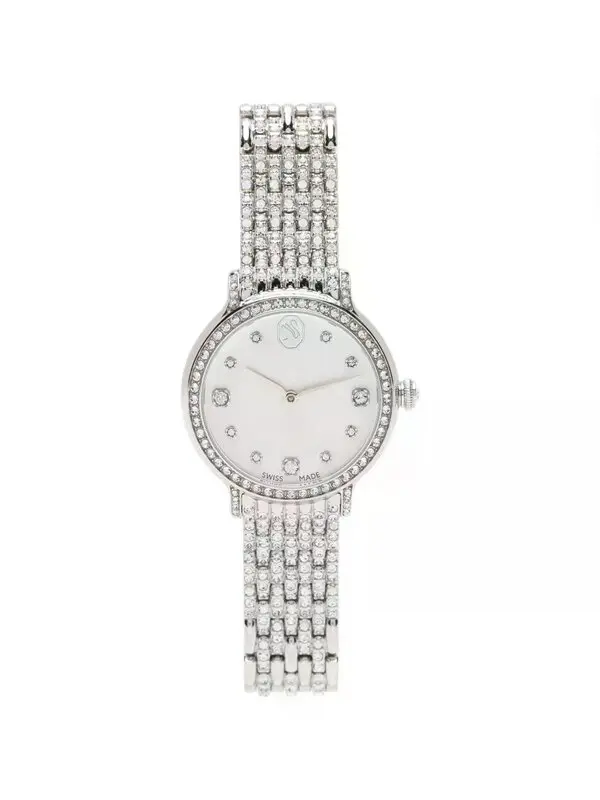 SWAROVSKI Embellished Crystal Watch - Silver