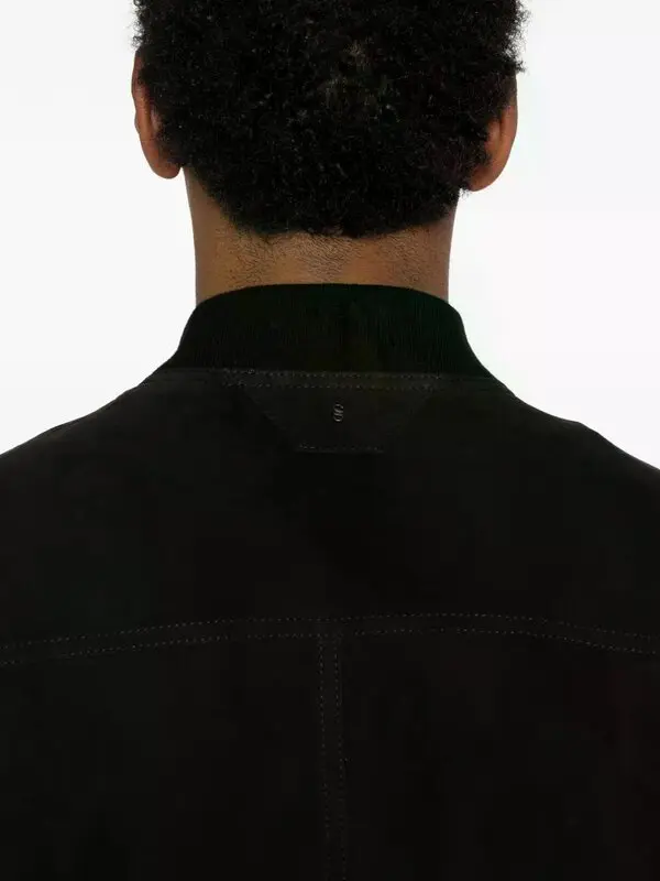 SALVATORE SANTORO Suede Bomber Jacket