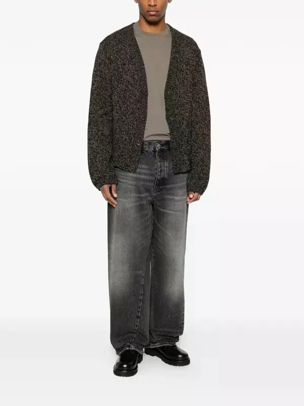 SUNFLOWER Wide Twist Faded Denim Jeans
