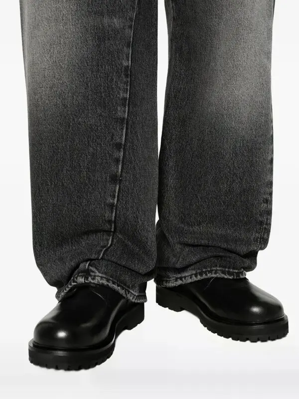 SUNFLOWER Wide Twist Faded Denim Jeans