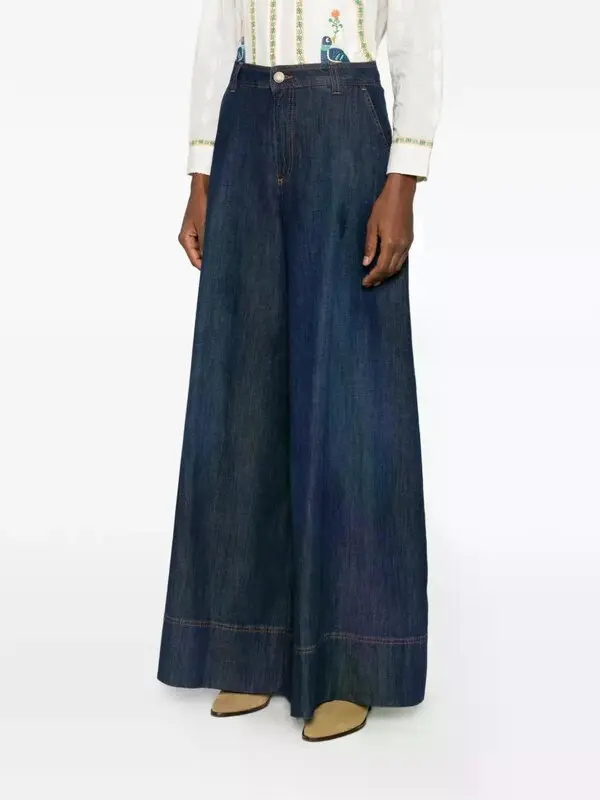 TWINSET Wide-leg Cotton Jeans