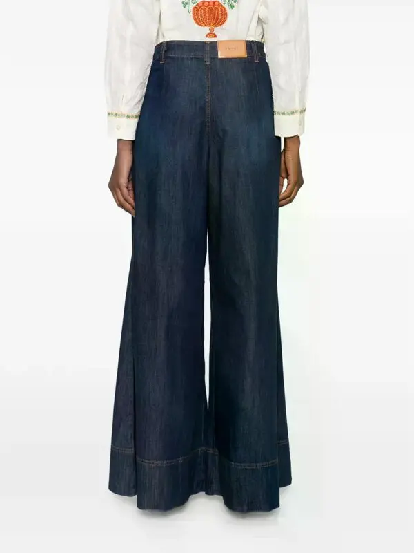 TWINSET Wide-leg Cotton Jeans