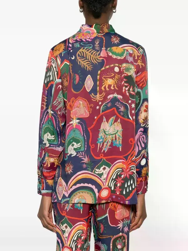 Farm Rio Floral Print Shirt