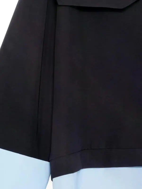 ENFOLD Double-cuff Blouse With Rear Zip Fastening