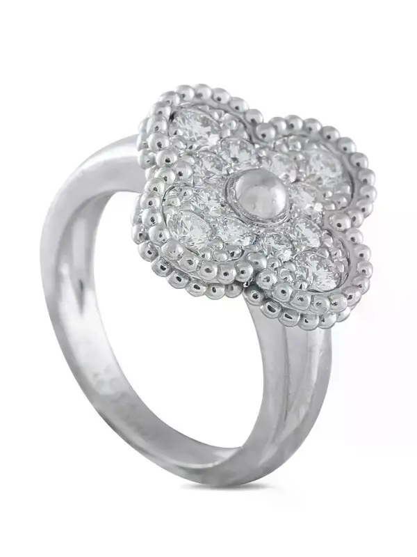 Van Cleef & Arpels Diamond Ring In 18k White Gold - Silver