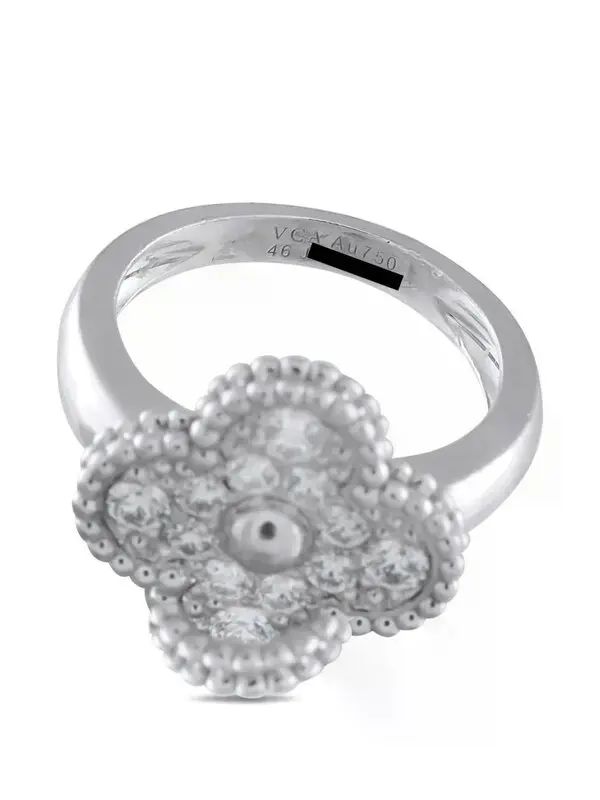 Van Cleef & Arpels Diamond Ring In 18k White Gold
