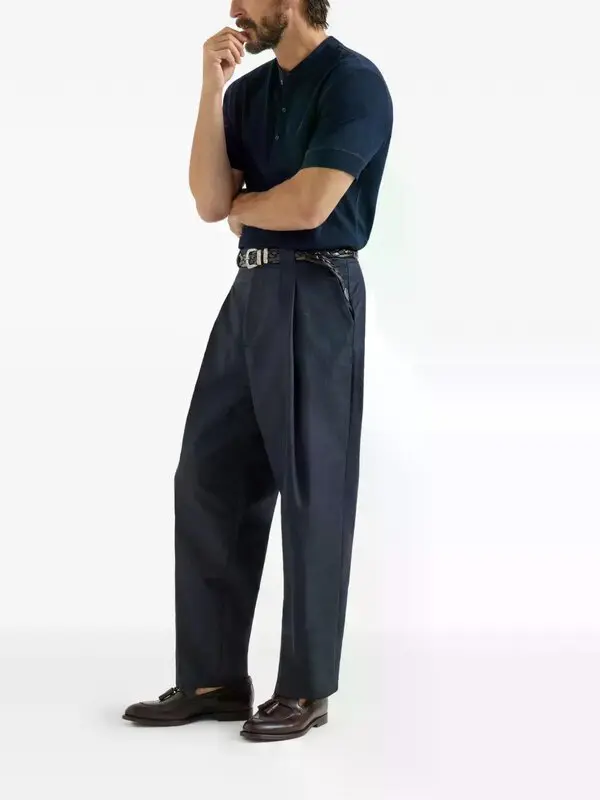 Brunello Cucinelli Pleated Panama Trousers