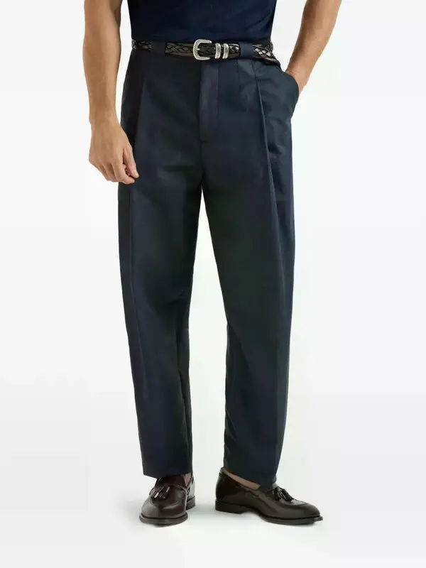 Brunello Cucinelli Pleated Panama Trousers