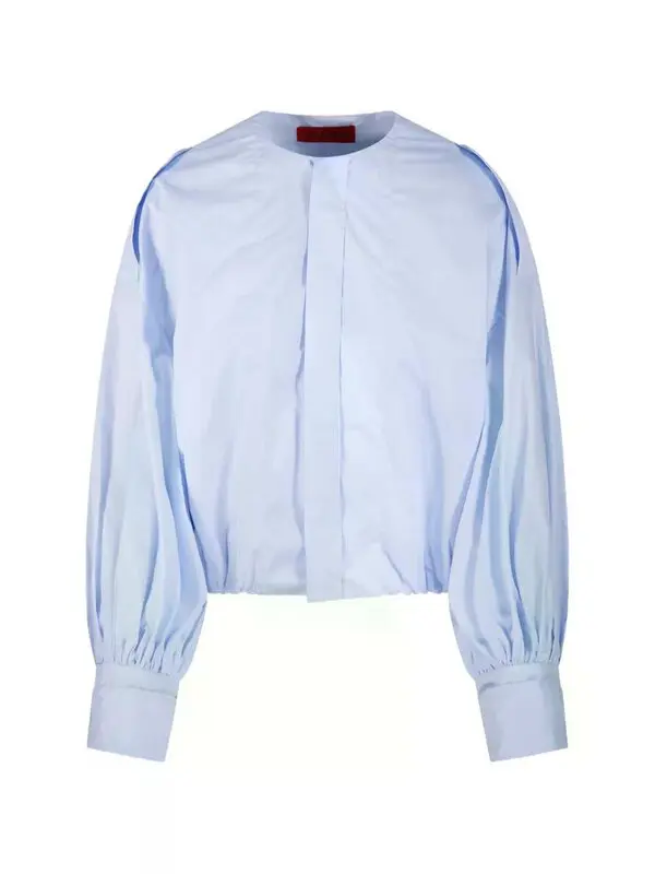 THELATEST Balloon Sleeve Shirt - Blue