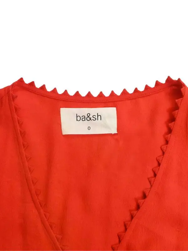 Ba&sh Scallop-edge Wrap Dress