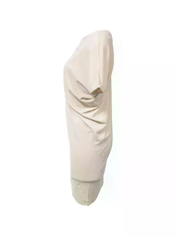 JIL SANDER Short Sleeve Drape T-shirt - Neutrals