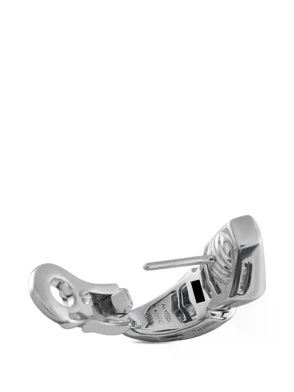 BVLGARI Serpenti Diamond Earrings In 18k White Gold