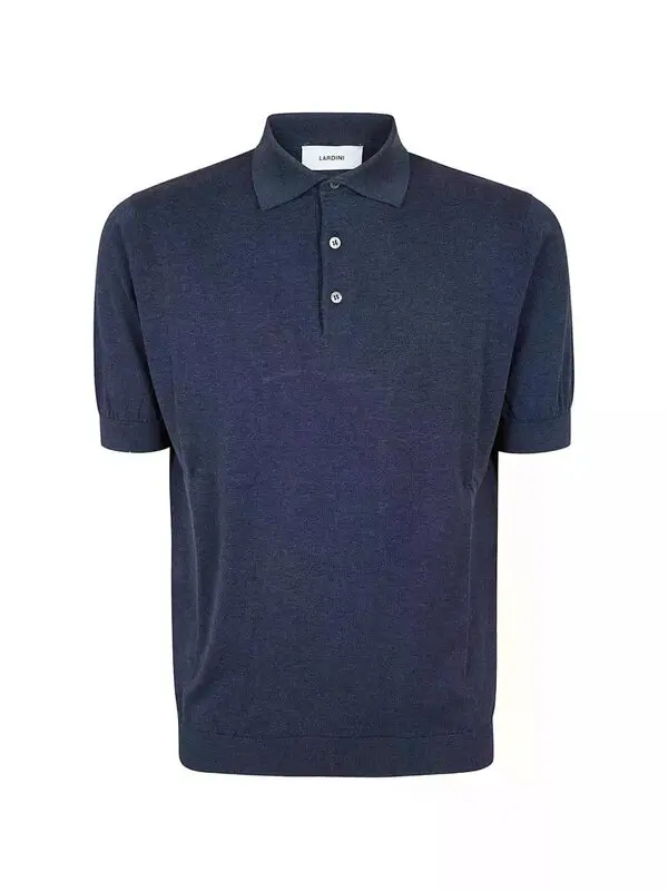 LARDINI Short-sleeve Cotton Polo Shirt