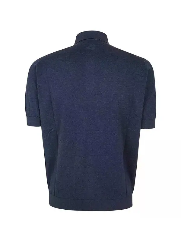 LARDINI Short-sleeve Cotton Polo Shirt