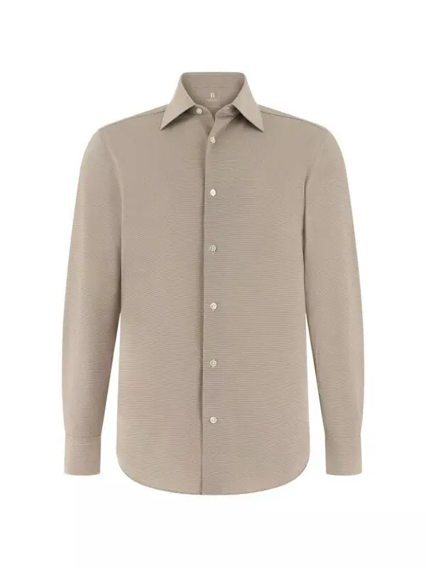 Boggi Milano Jersey Shirt - Neutrals