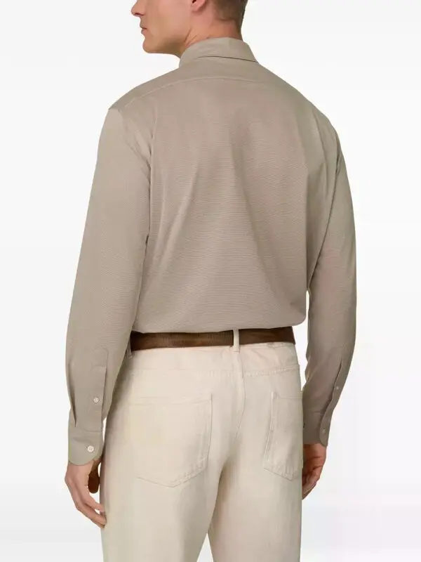 Boggi Milano Jersey Shirt - Neutrals