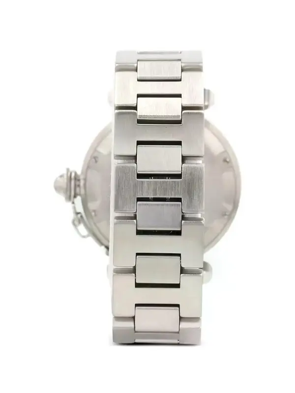 Cartier Pasha 35mm Watch With Screwed Caseback And Date Aperture