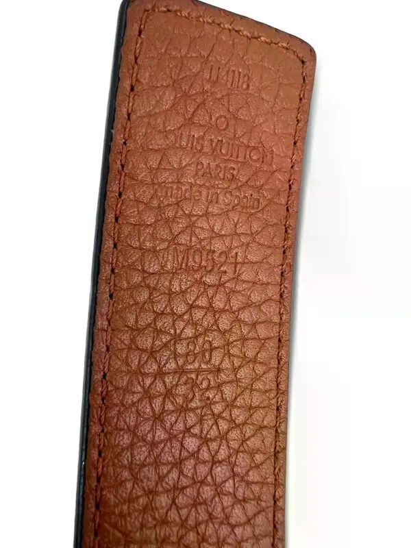 LOUIS VUITTON Reversible Leather Belt - Black