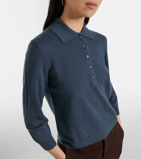 Vince Cashmere And Silk Polo Sweater