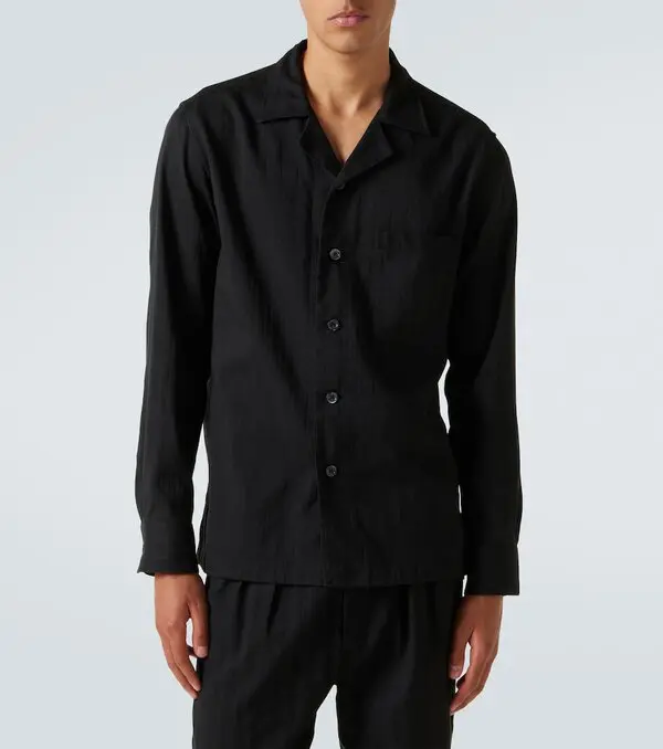 TOM FORD Striped Cotton And Silk Shirt