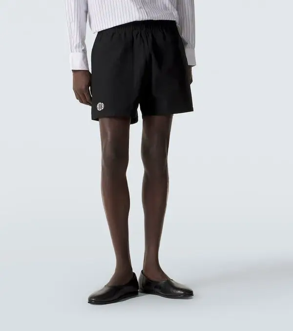 BODE Cotton Twill Bermuda Shorts