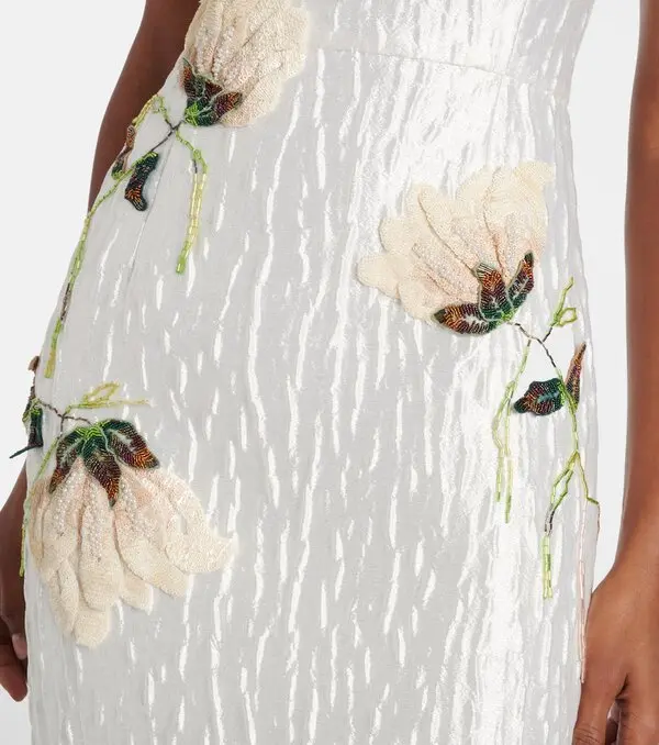 Simkhai Lilibeth Embellished Jacquard Midi Dress