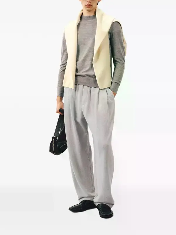 CROQUIS Cotton Drawstring Pants - Heather Ash
