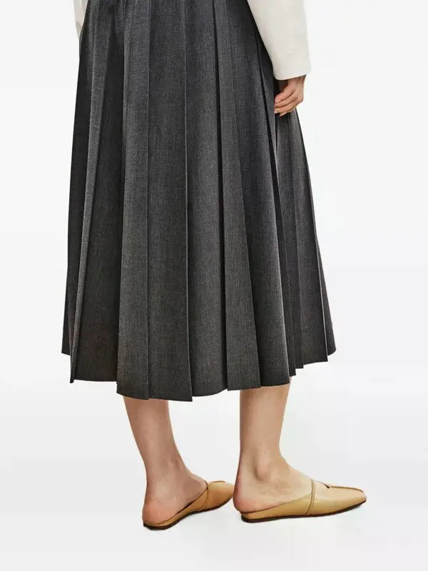 LESS A-line Midi Skirt