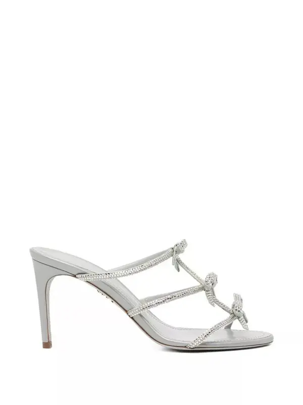 Rene Caovilla Embellished Bow Stiletto Sandals